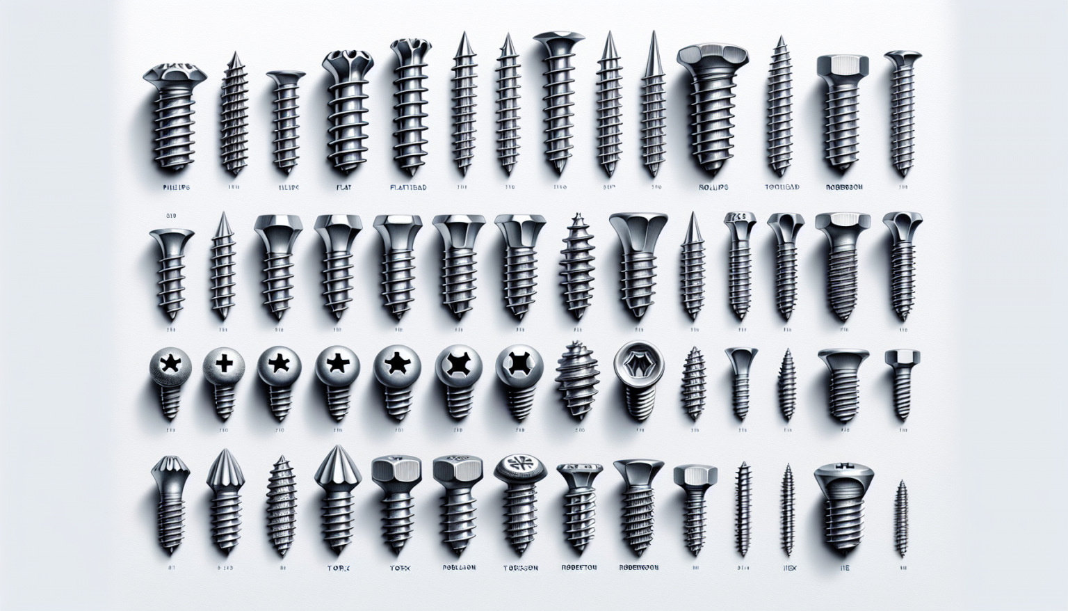 Types Of Screw Heads – Answers To All Types Of Questions | TypesOf.com
